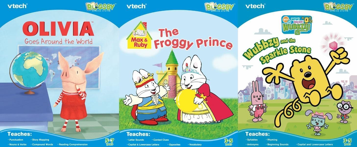 Buy VTech Bugsby Reading System 3 Book Bundle: Max & Ruby, Olivia, Wow ...