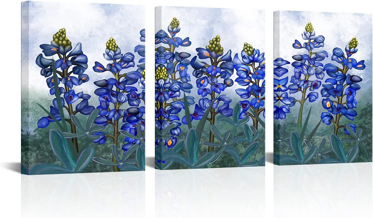 Amazon.com: VIOFLOW Vintage Metal Tin Sign Bluebonnet Print Home Decor ...