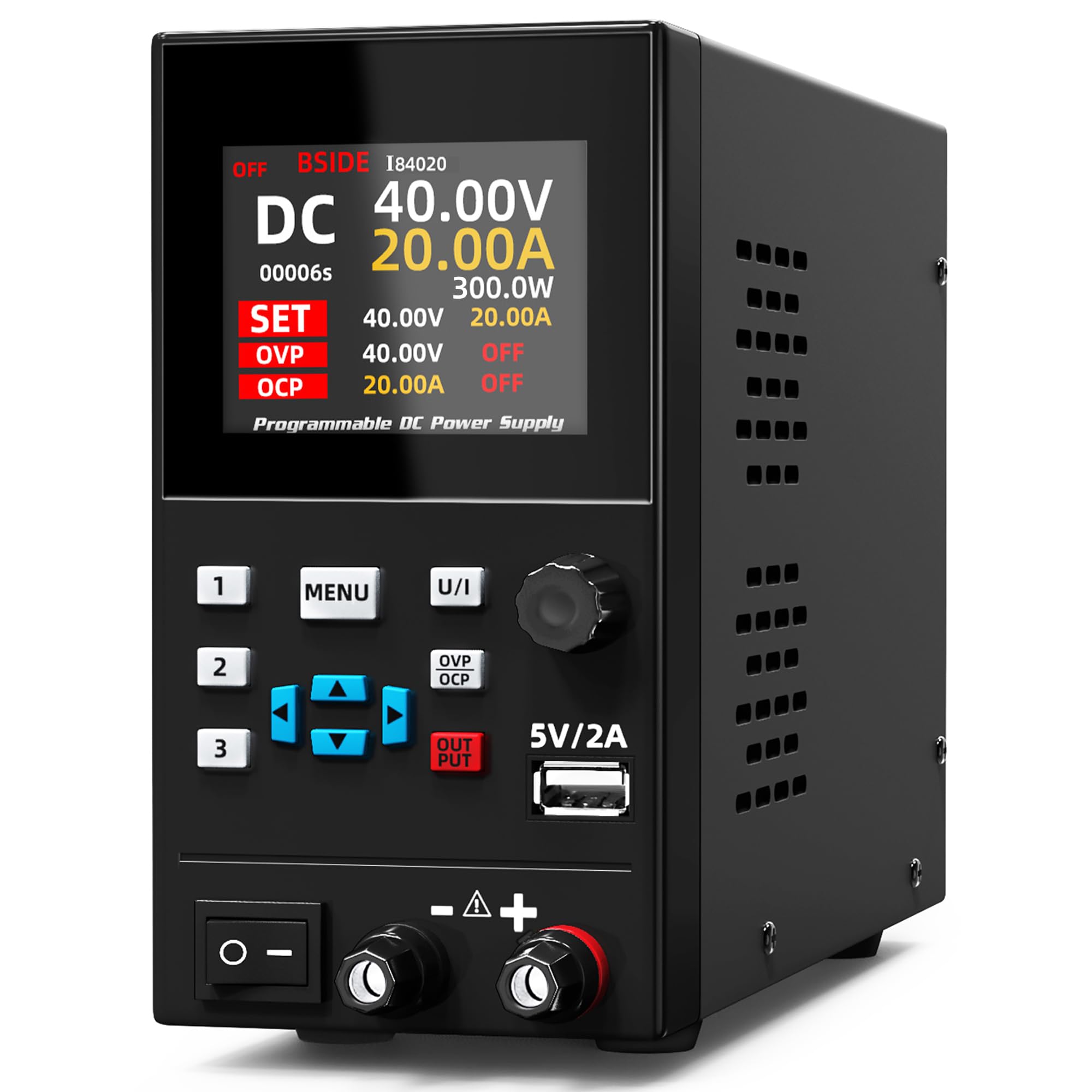 Amazon.com: BSIDE 40V 20A DC Power Supply Variable, Programmable with ...