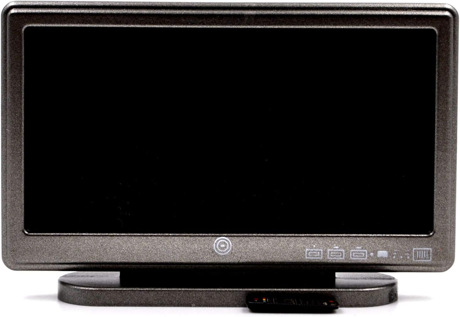 Amazon.com: 1Pc 1:12 Dollhouse Miniature Television Vintage TV With ...