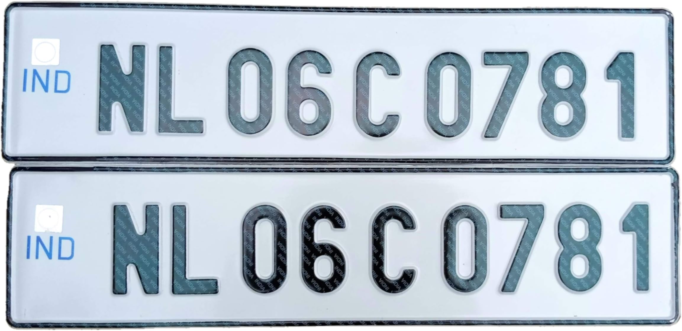 movell license plates Car Ind Embossed Number Plate : Amazon.in: Car ...