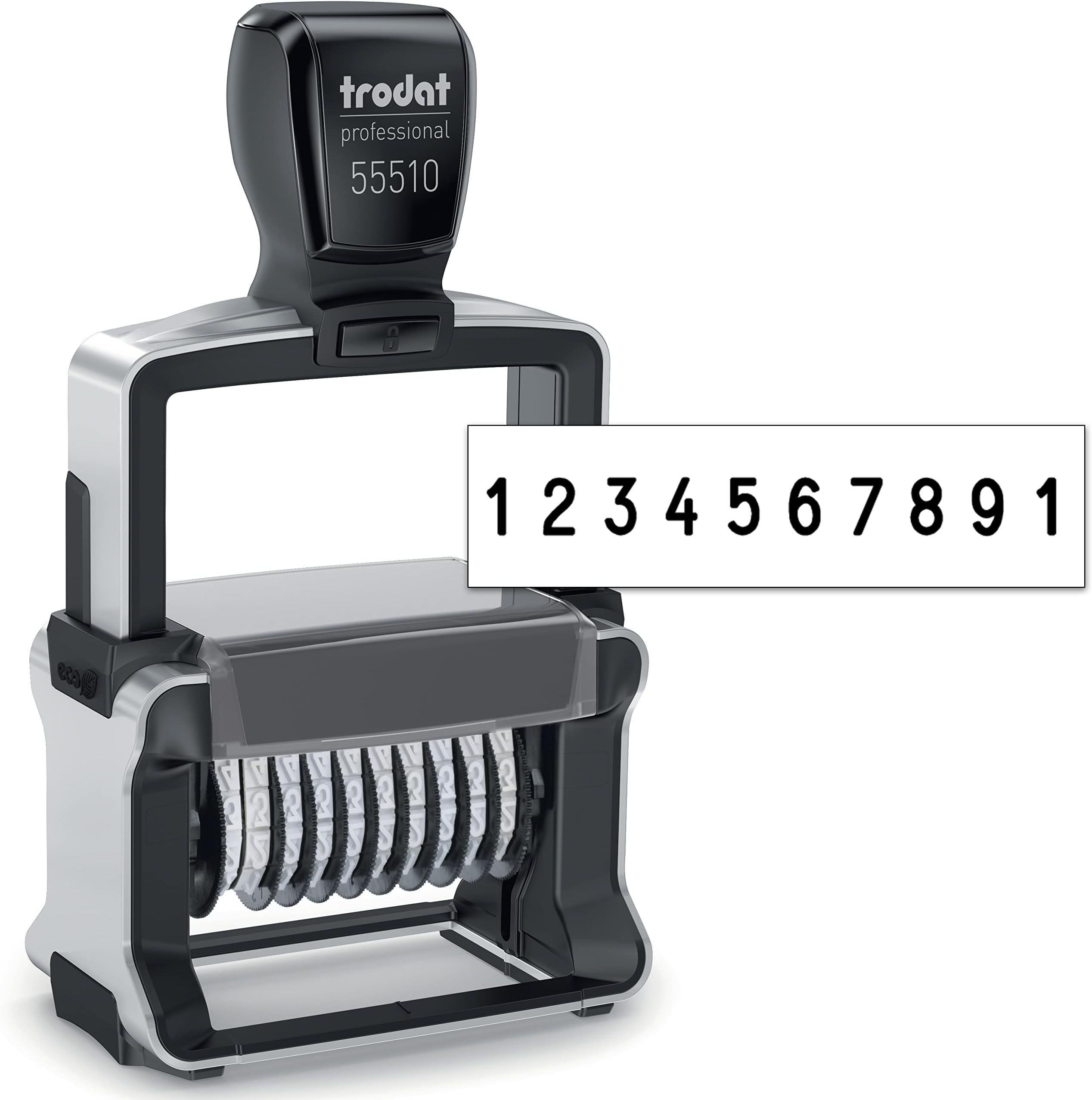 Amazon.com : Rubber Stamp Creation Heavy Duty Numberer, 10 Digit Self ...