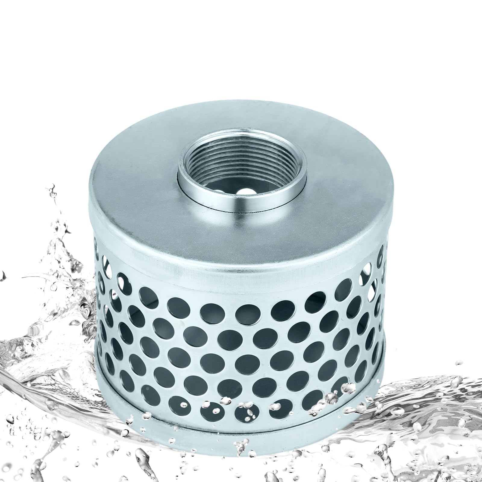 Snapklik.com : 1-1/2 Inch Round Hole Suction Strainer Filter Carbon ...