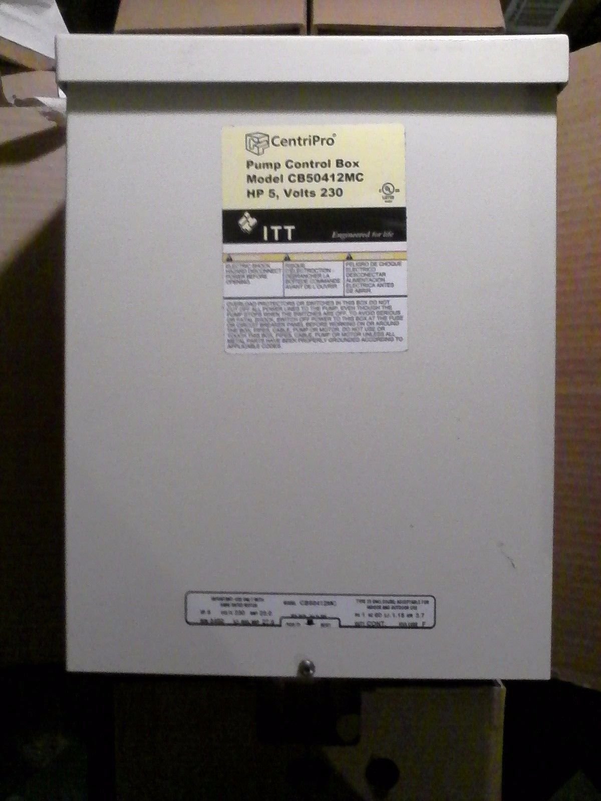 Goulds CB50412MC Submersible Control Box, 5 HP, 230 V, 1 PH - Amazon.com