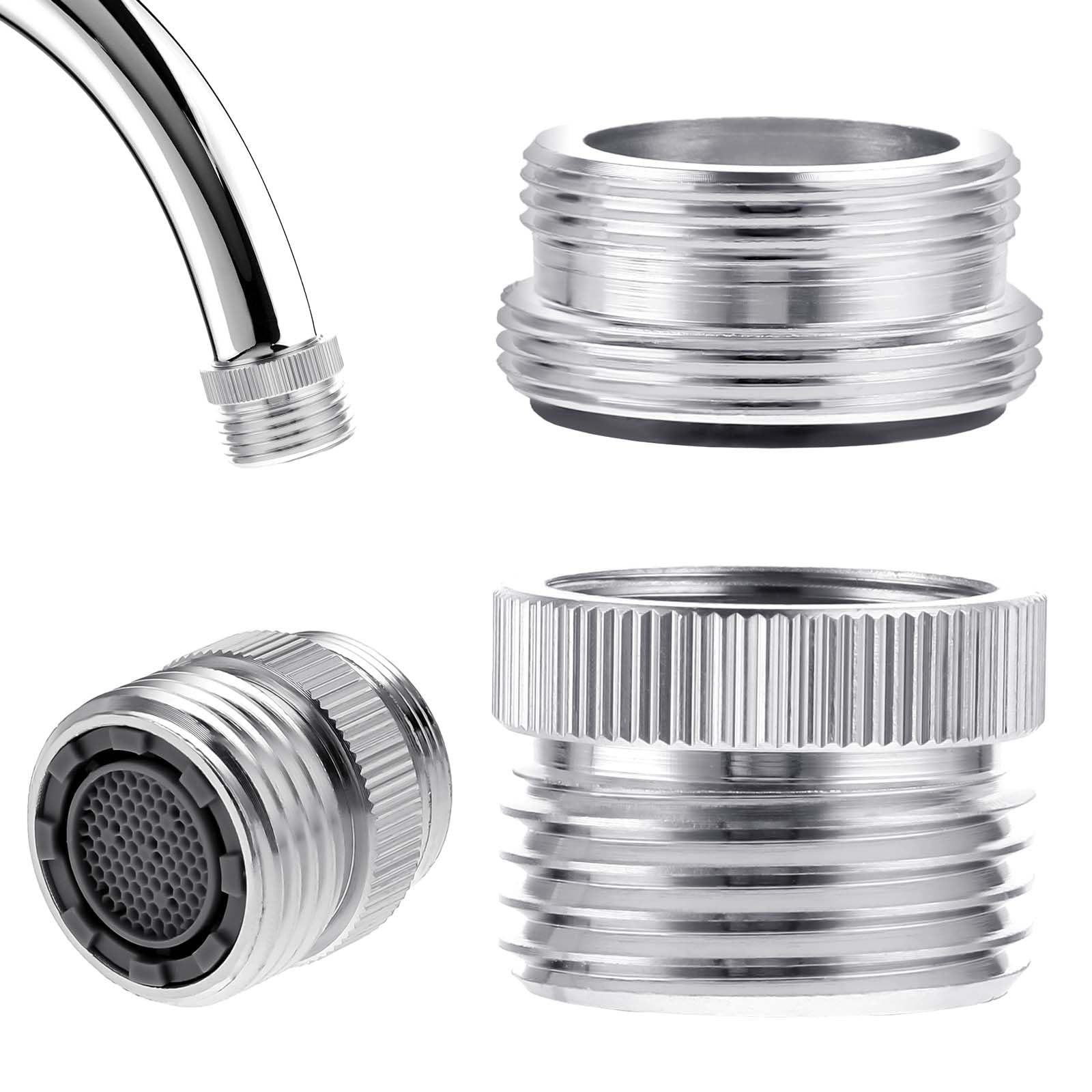 Amazon.com: Faucet Adapter with Aerator, Brass Faucet Hose Adapter Sink ...