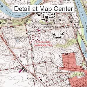 Amazon.com : USGS Topographic Quadrangle Map - Phoenixville ...