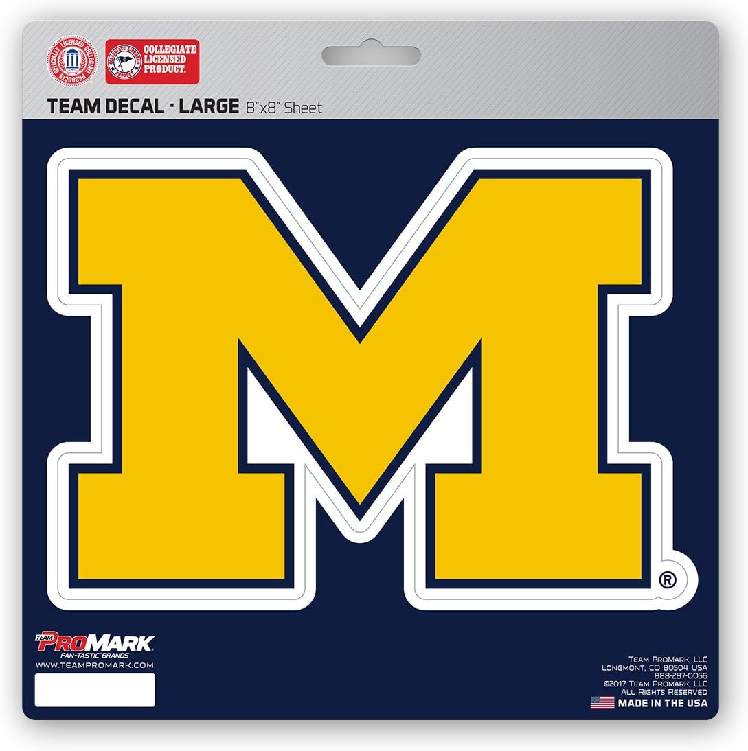 Amazon.com: Michigan Wolverines 12 Inch Vinyl Decal Sticker Officially ...