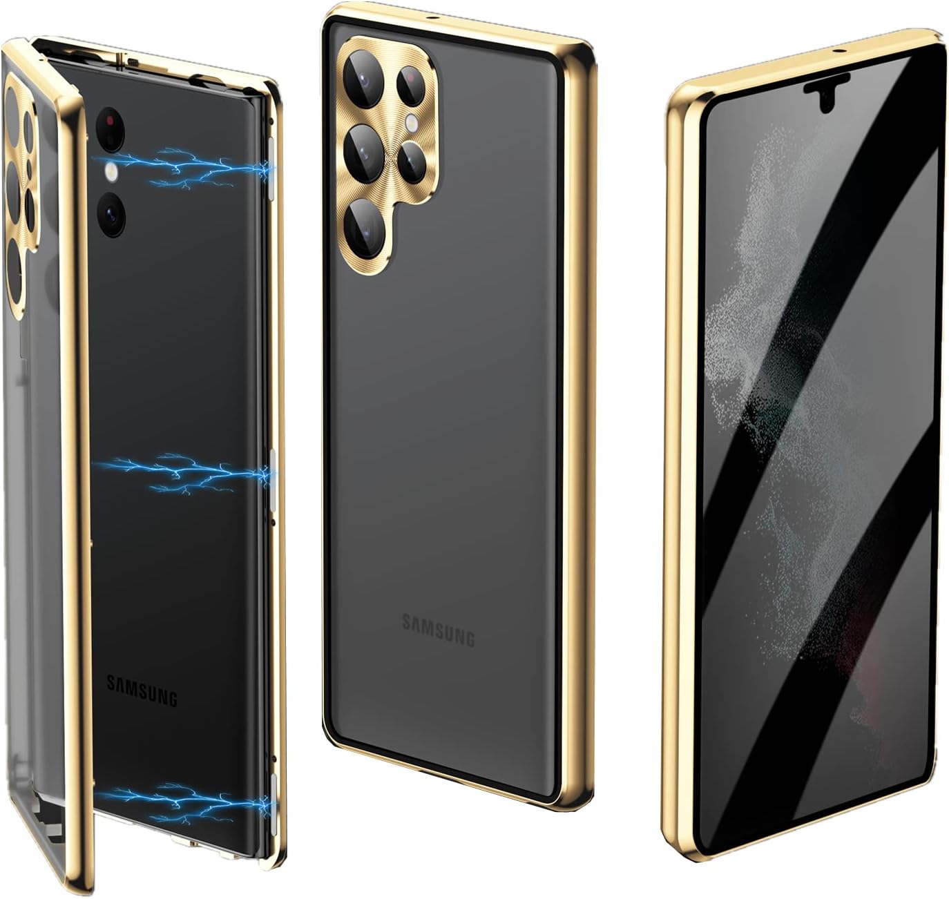 Amazon.com: SENLAN Galaxy S23 Ultra 6.8 inch case Anti-Peeping ...