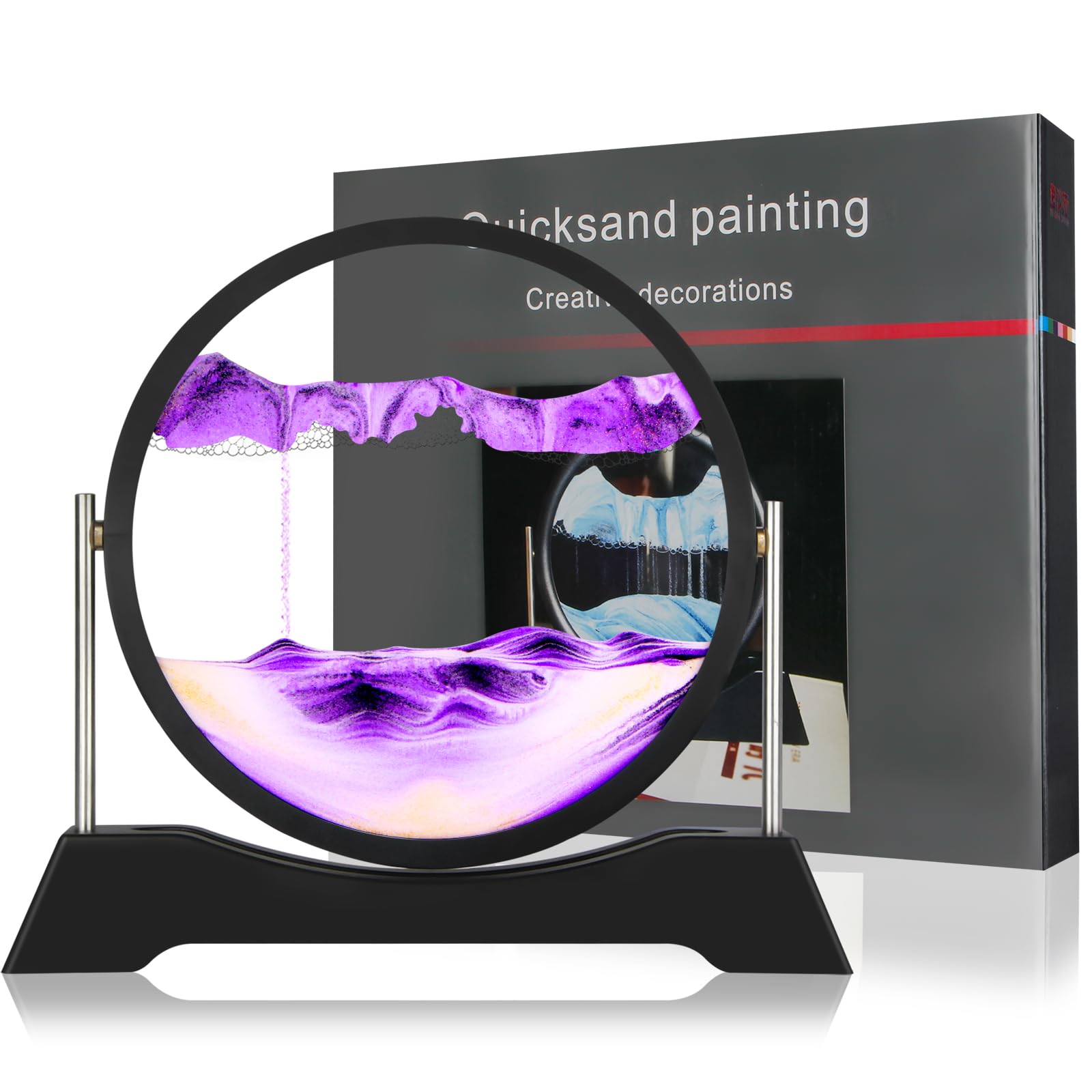 Snapklik.com : Liangding Moving Sand Art Liquid Motion,3D Flow Sand Painting Quicksand Decor ...