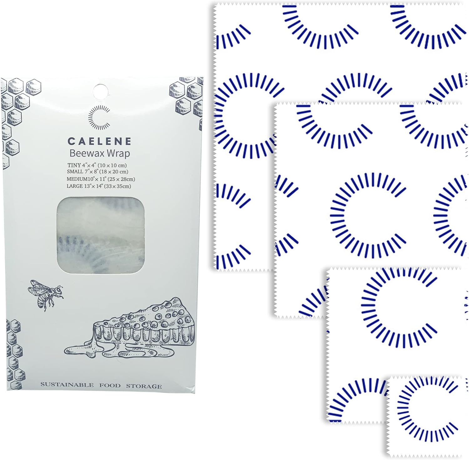 Amazon.com: CAELENE 100% Biodegradable Cotton Natural Eco Friendly ...