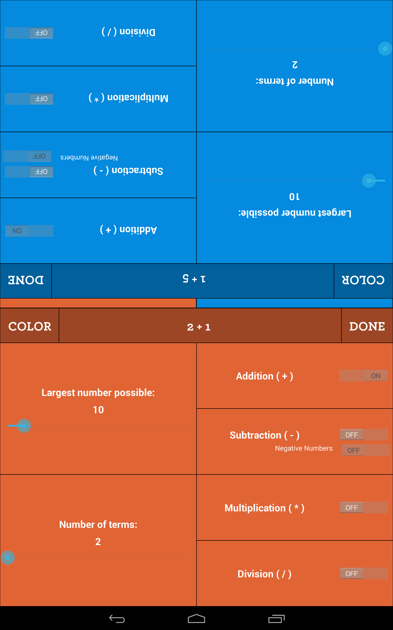 Math Duel - Two Player Split Screen Mathematical Game for Kids and ...