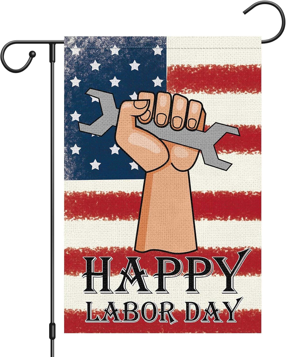 Amazon.com : Heyfibro Happy Labor Day Garden Flag 12 x 18 Double Sided ...