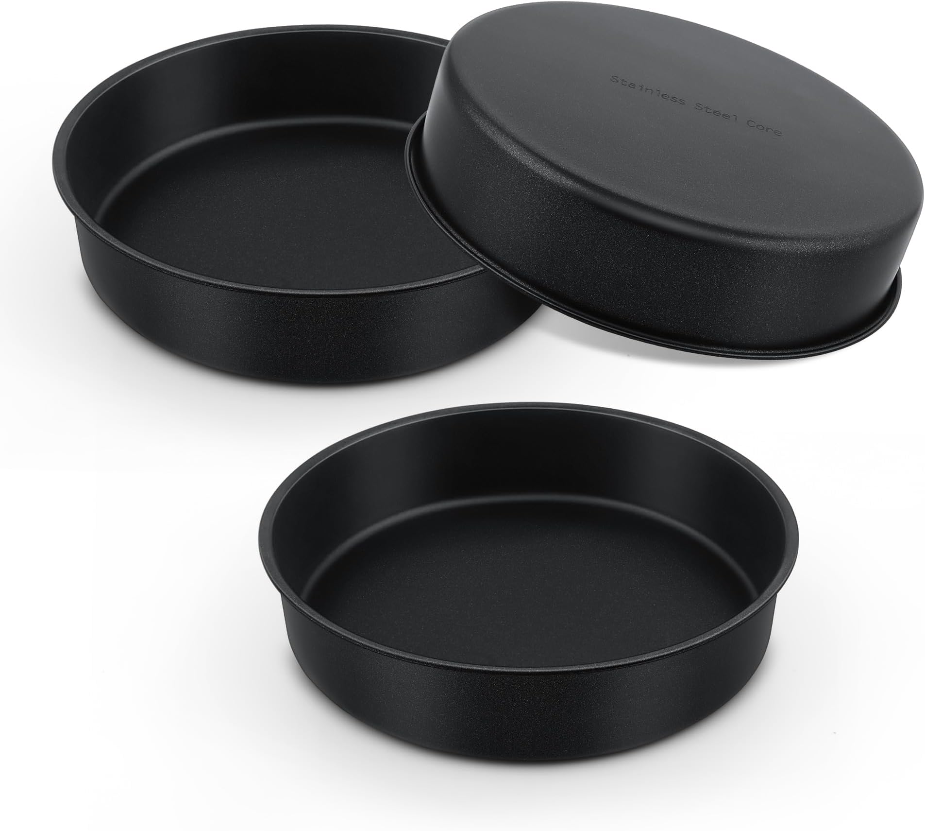 Amazon.com: Tosnail 4 Packs 9" Nonstick Round Cake Pan Set for Baking ...