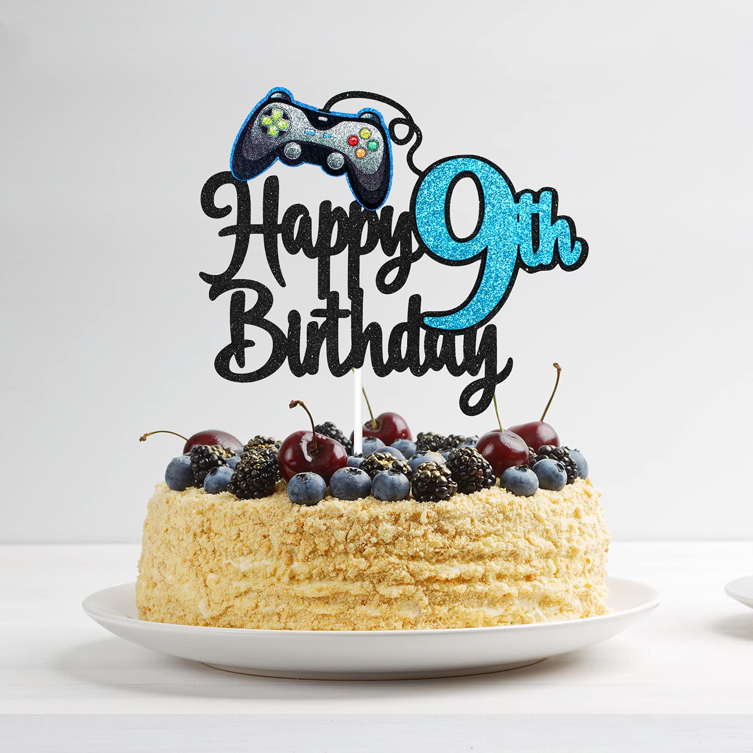 Snapklik.com : Video Game Happy 9th Birthday Cake Topper - Video Game ...