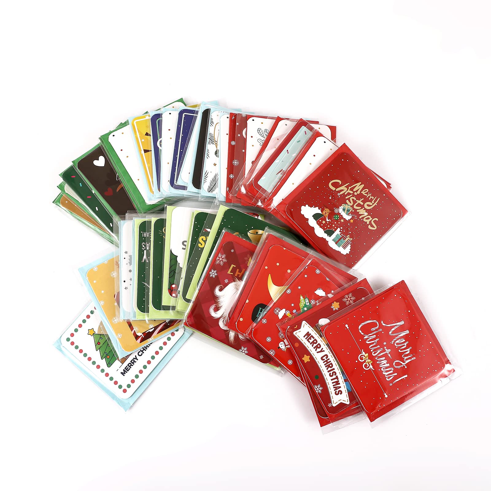 Amazon.com: HYXITVCG 24 Pack Mini Christmas Cards, 2.75 inch Mini ...