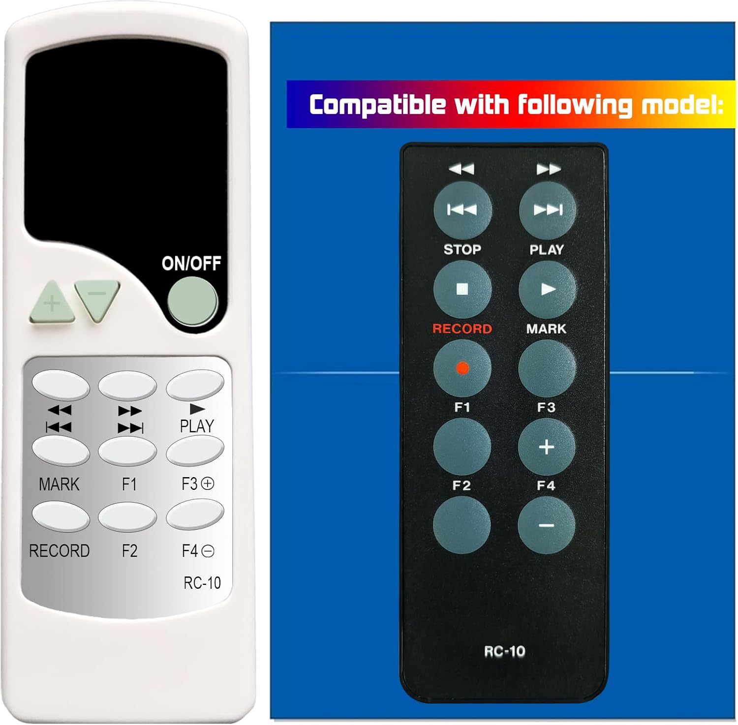 Amazon.com: Replacement Remote Control for Tascam RC-10 Stereo Master ...