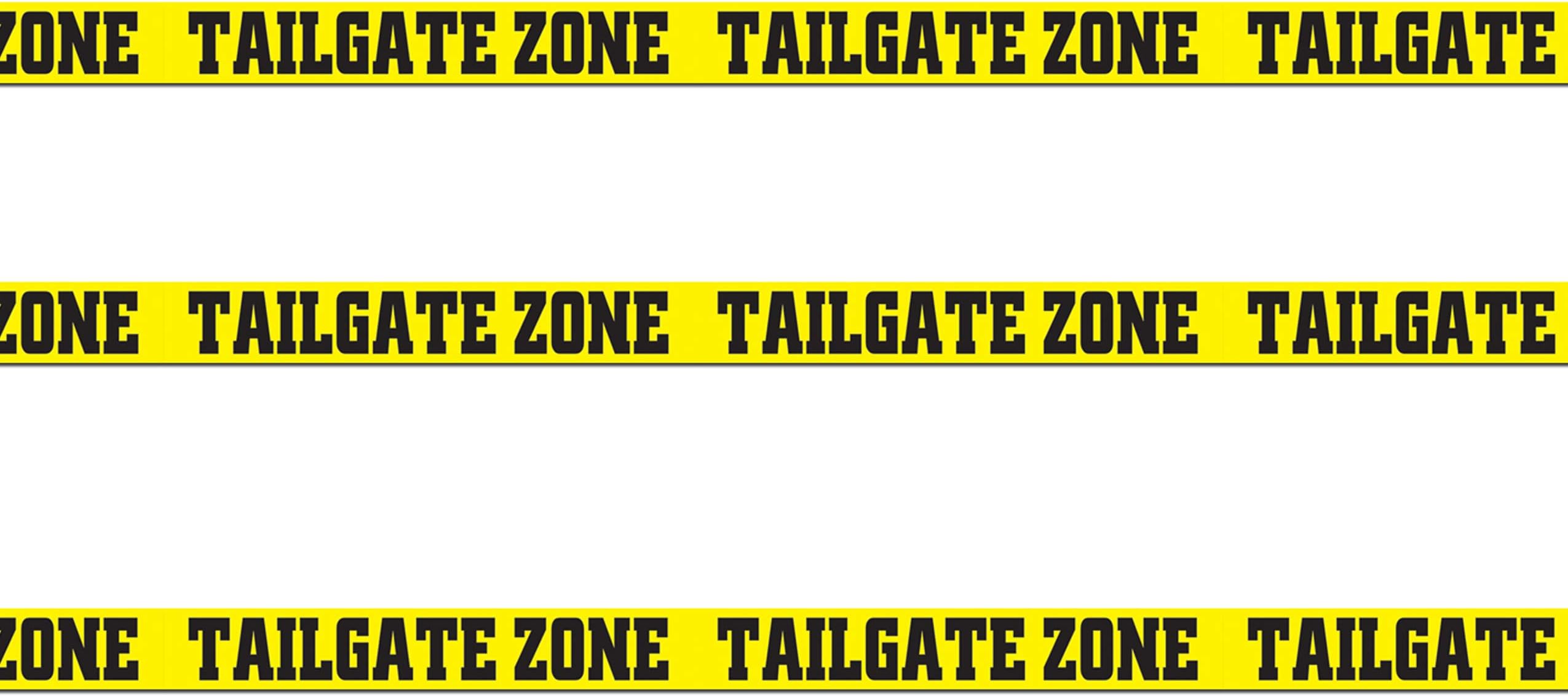 Amazon.com: Beistle 3 Piece Plastic Tailgate Zone Party Decorating ...