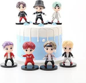 Amazon.com: 7PCS cake toppers Characters set of Action Figure Toys Cake ...