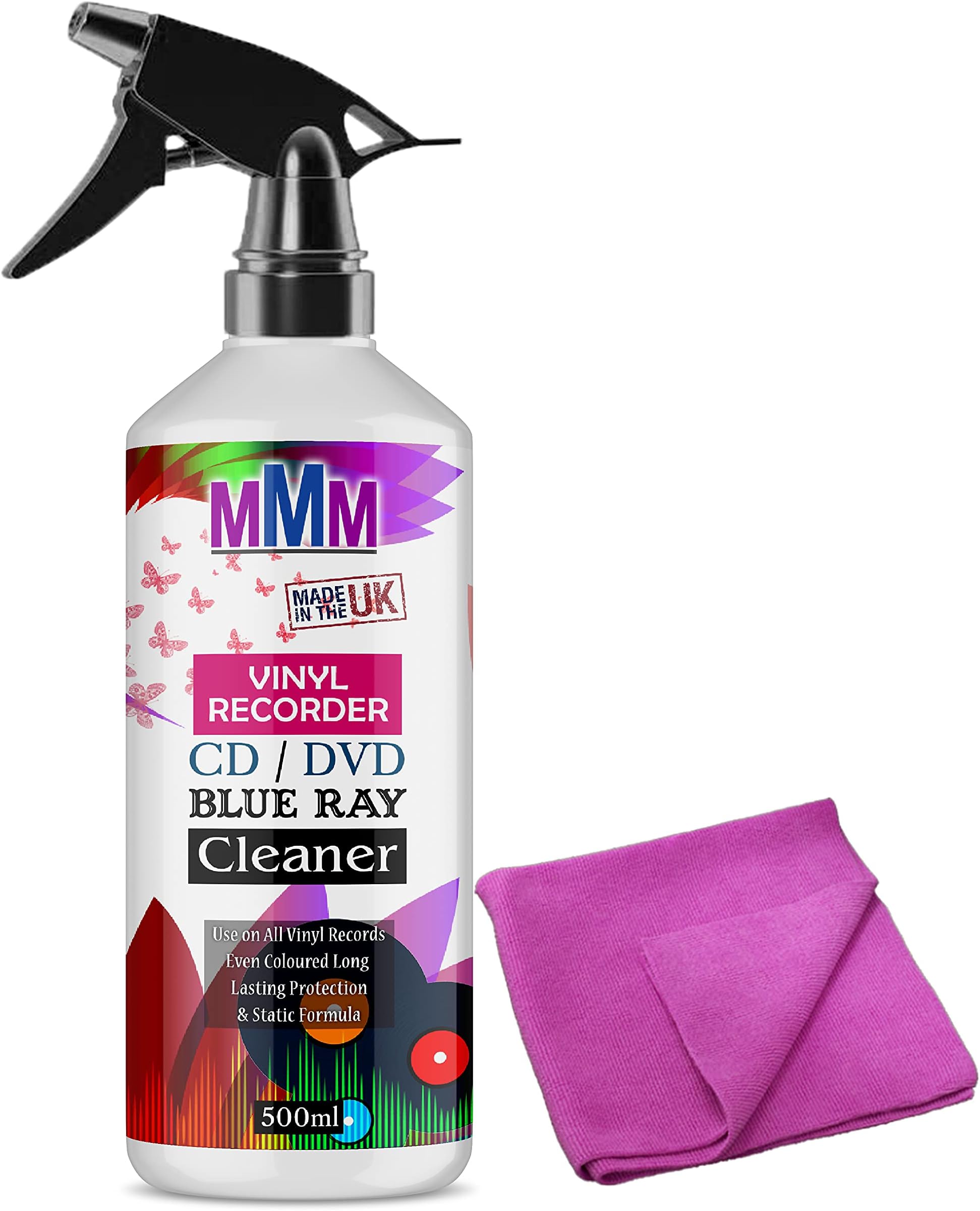 PROFESSIONAL VINYL RECORD CLEANER CD DVD CLEANING FLUID SPRAY Fast ...