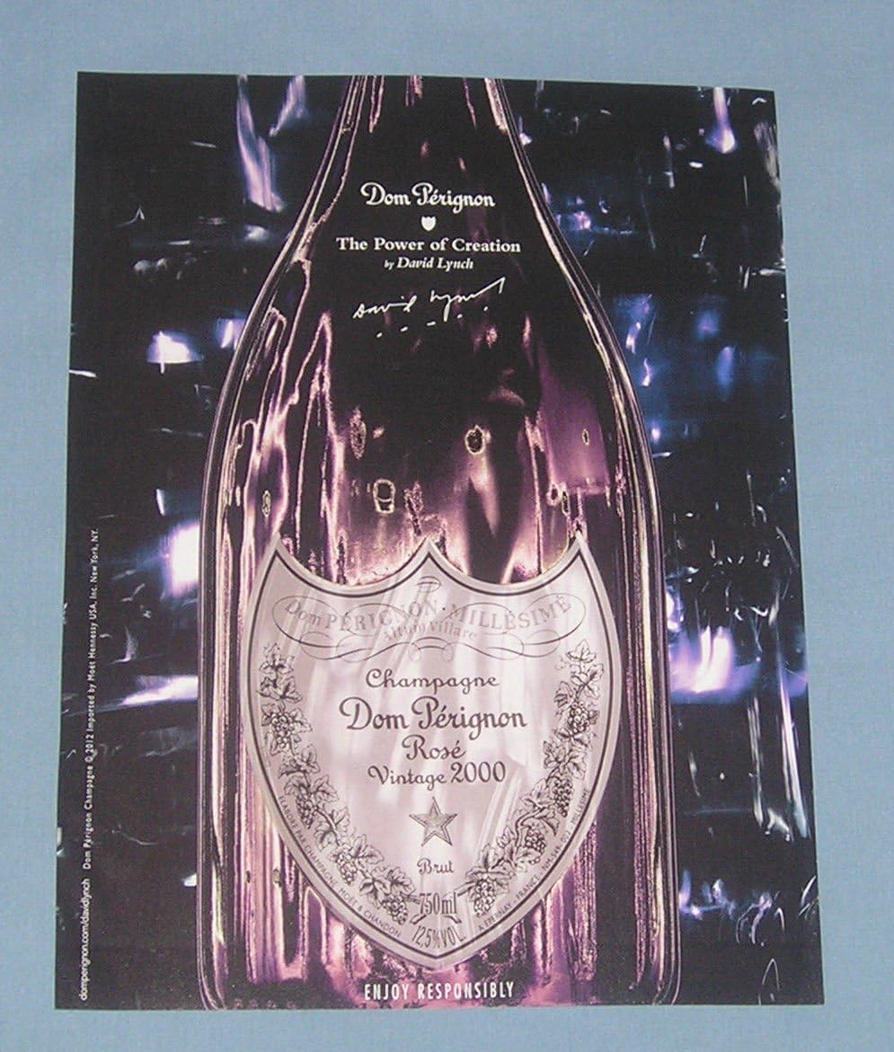 Amazon.com: 2012 PRINT AD Dom Perignon Champagne, Rose Vintage 2000 ...