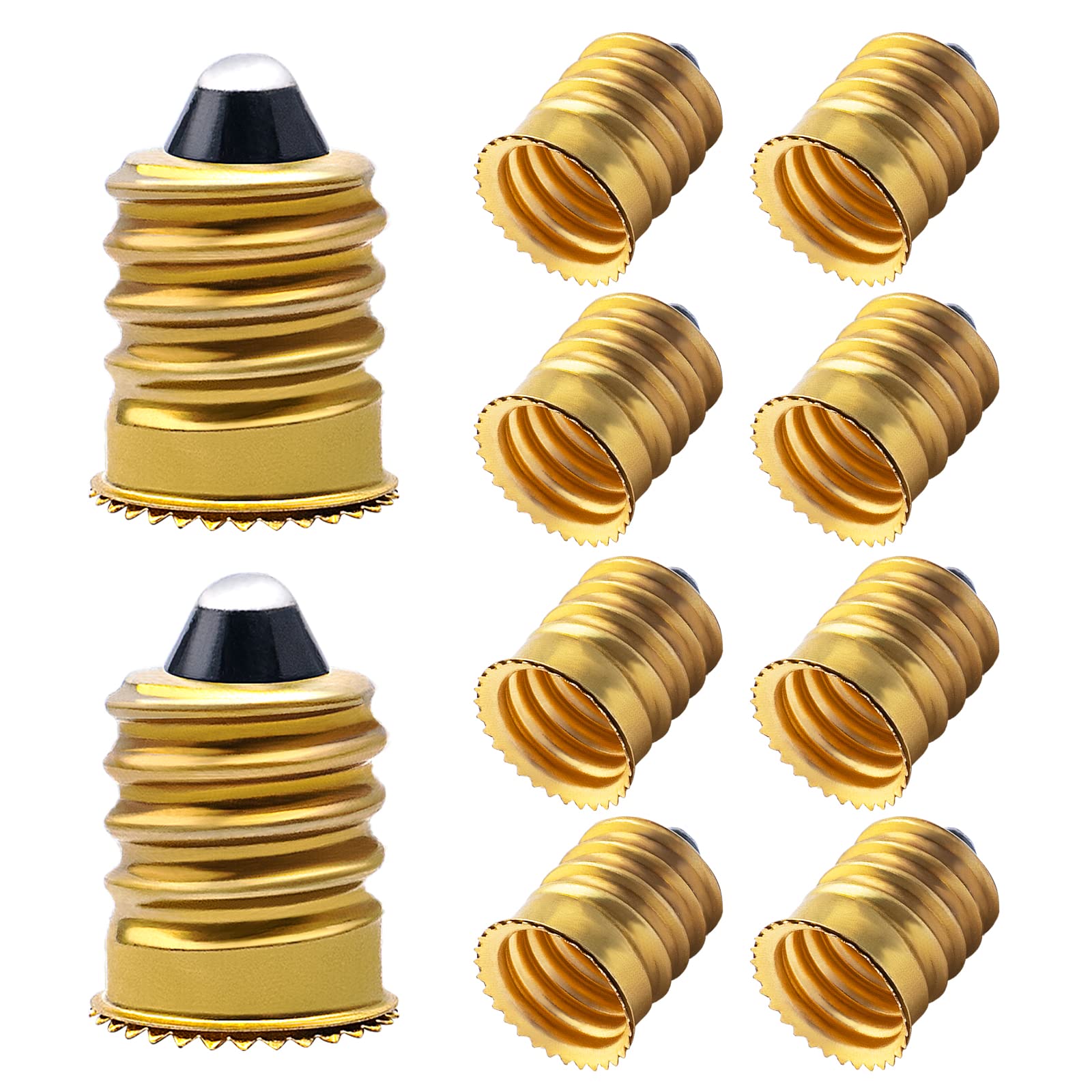 DiCUNO E14 to E12 Adapter, European to Candelabra Base Light Socket ...