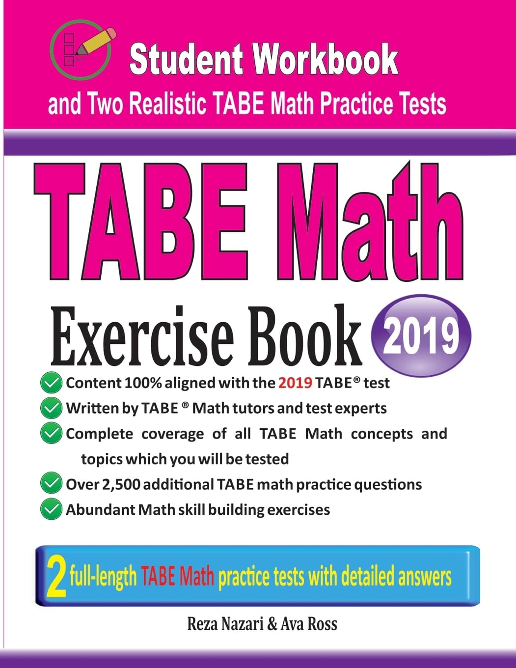 TABE Math Exercise Book: Student Workbook and Two Realistic TABE Math ...