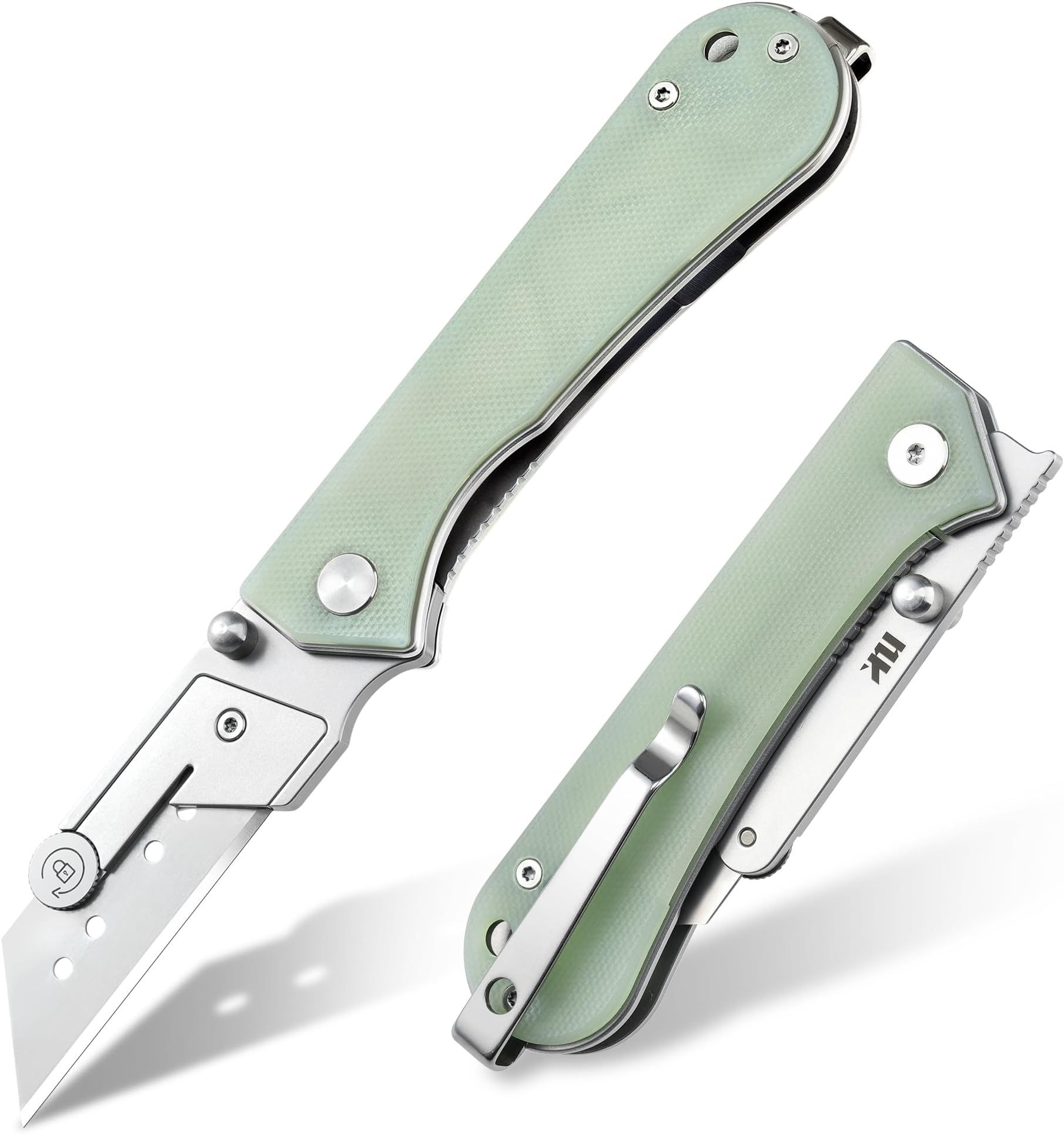 Amazon.com: TGZUO Titanium Folding Pocket Knife with Clip Mini EDC Box ...