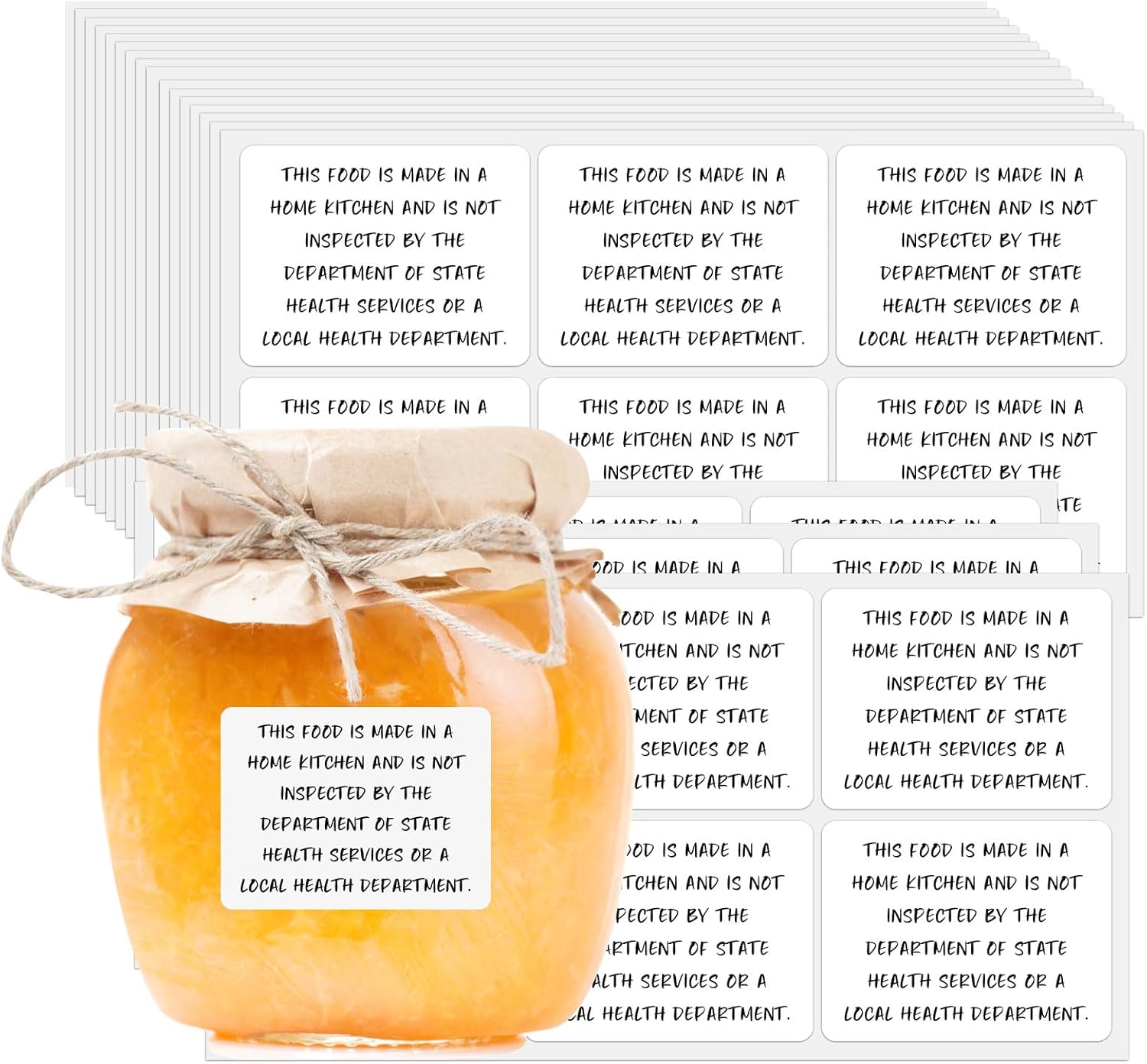 Amazon.com: GSCWLD 240 Pack Cottage Food Law Labels Stickers,Cottage ...