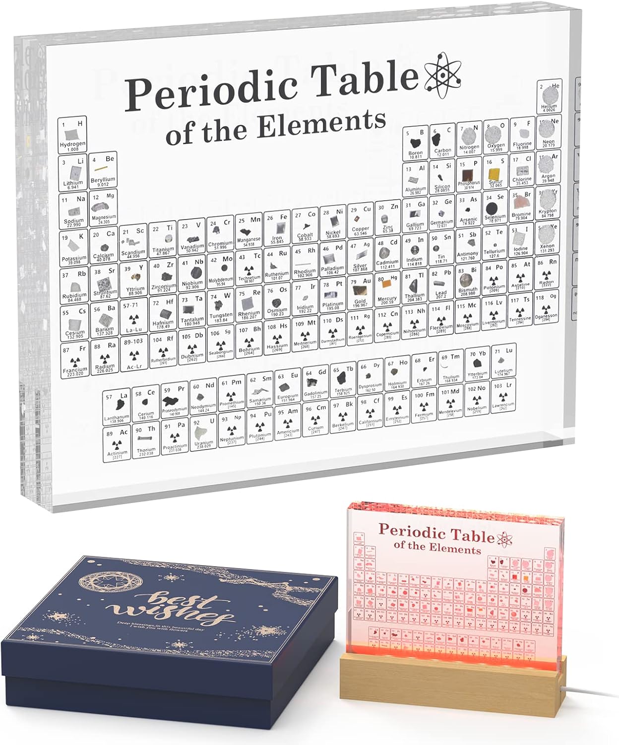 Amazon.com: GEHEN Periodic Table with Real Elements Inside, 83 Real ...