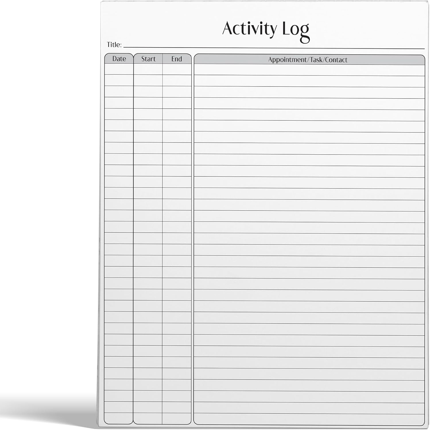 Amazon.com : Better Office Products Activity Log Notepad, 8.5" x 11 ...