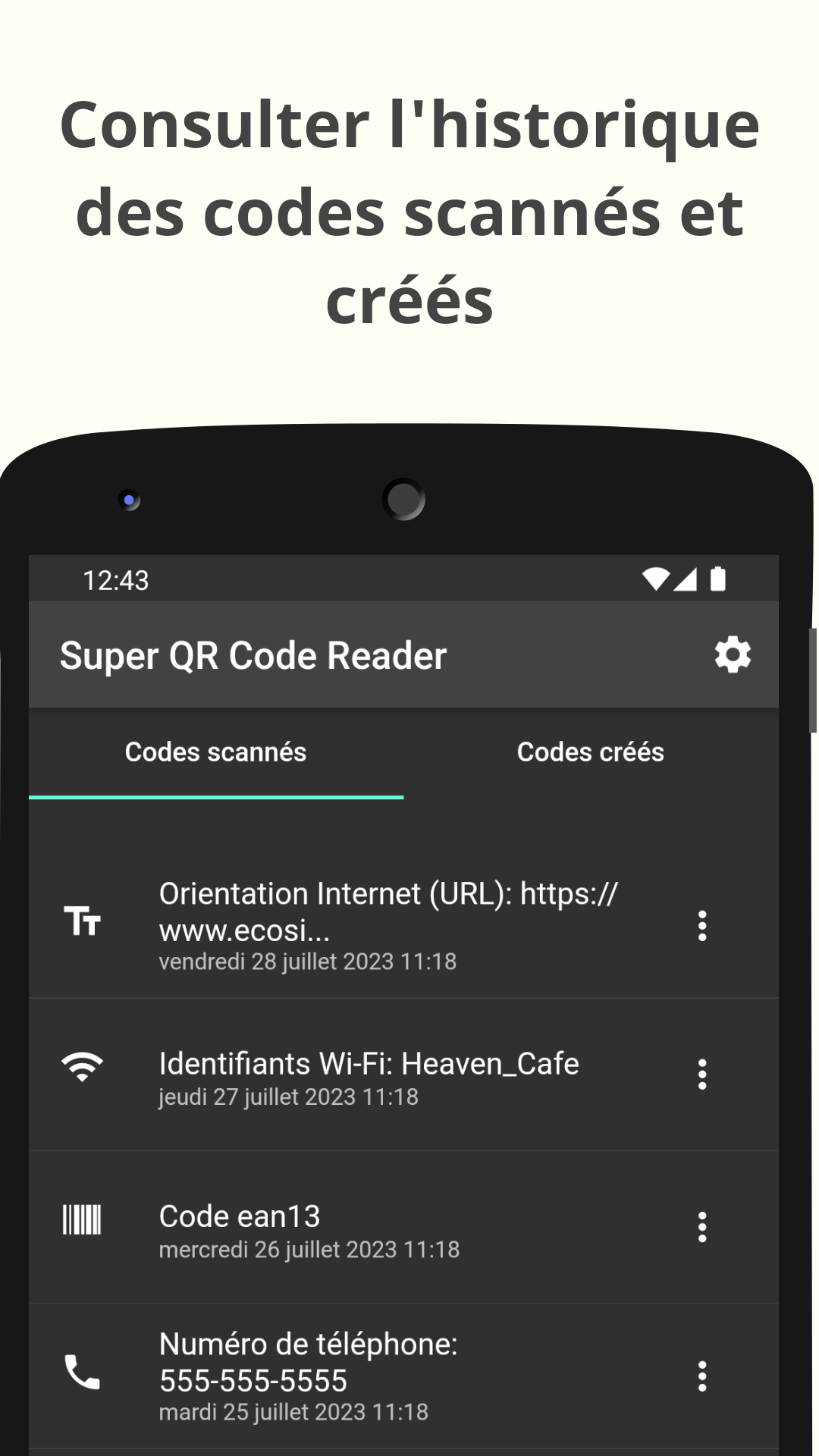 Super QR Code Reader - Application sur Amazon Appstore