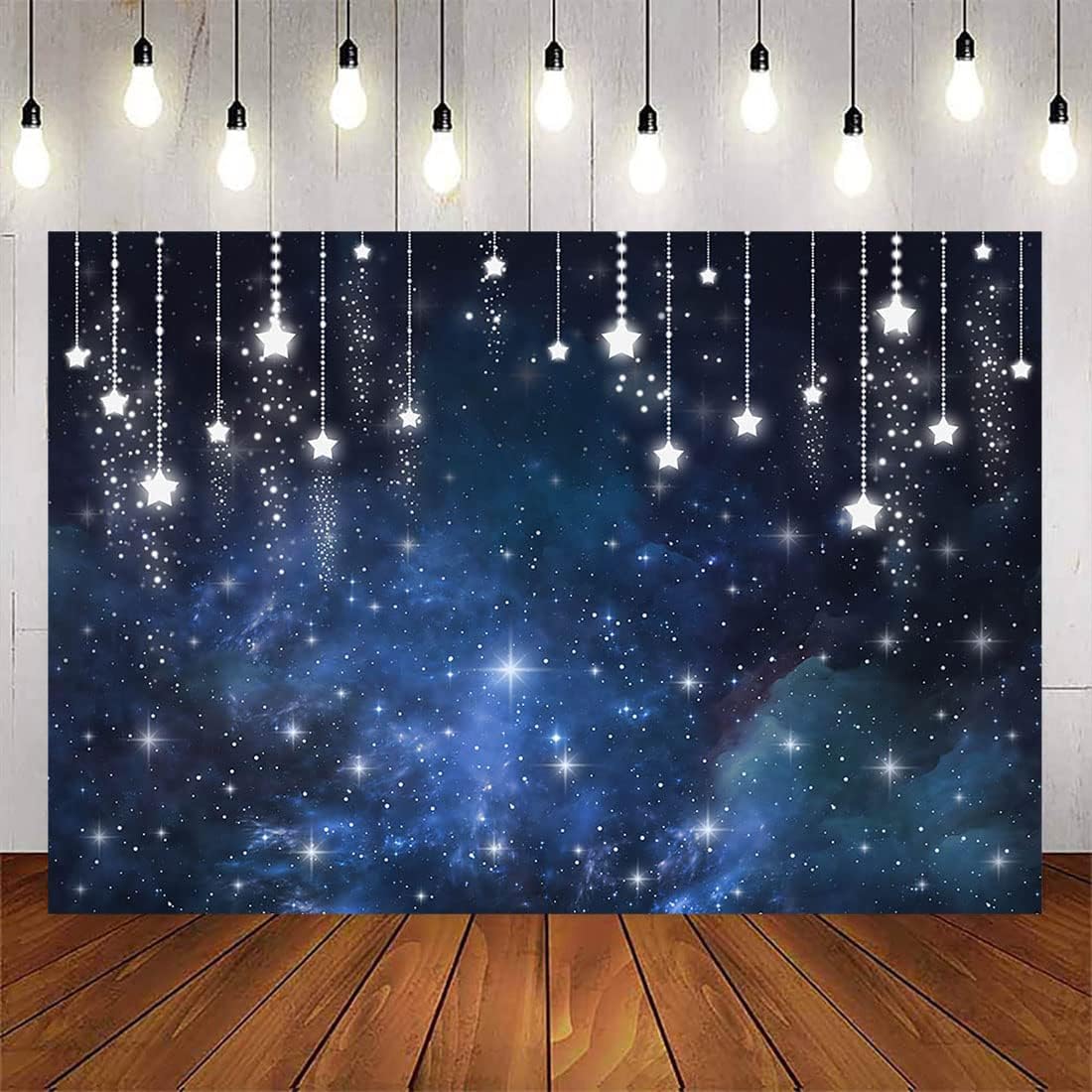 Amazon.com: BELECO 10x8ft Fabric Galaxy Stars Backdrop Starry Night Sky ...