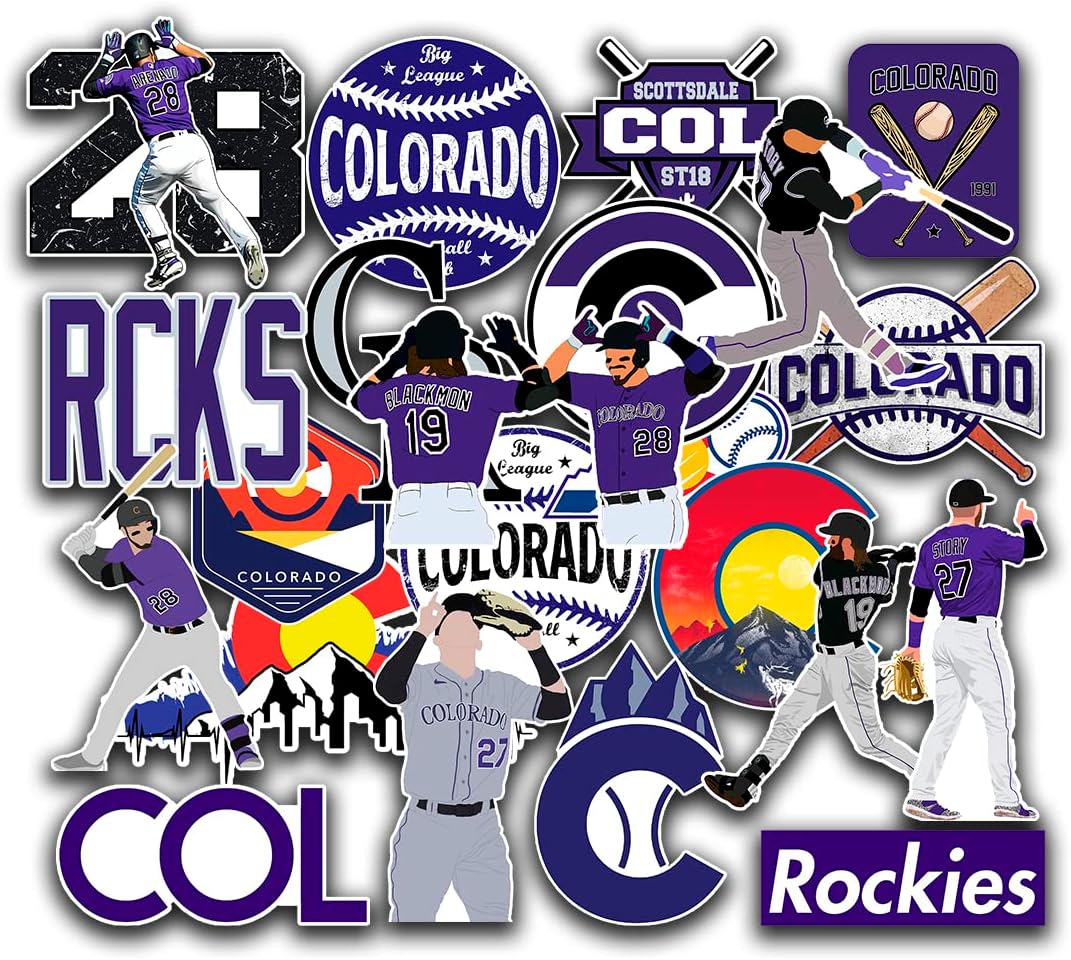 Amazon.com: 29 PCS American Baseball Team Stickers for Water Bottle ...