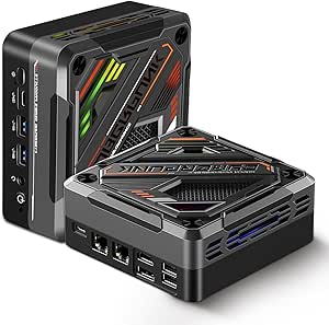Tuofudun Cyberpunk Mini PC AMD Ryzen 7 8845HS (hasta 5,1 GHz), 16 GB ...