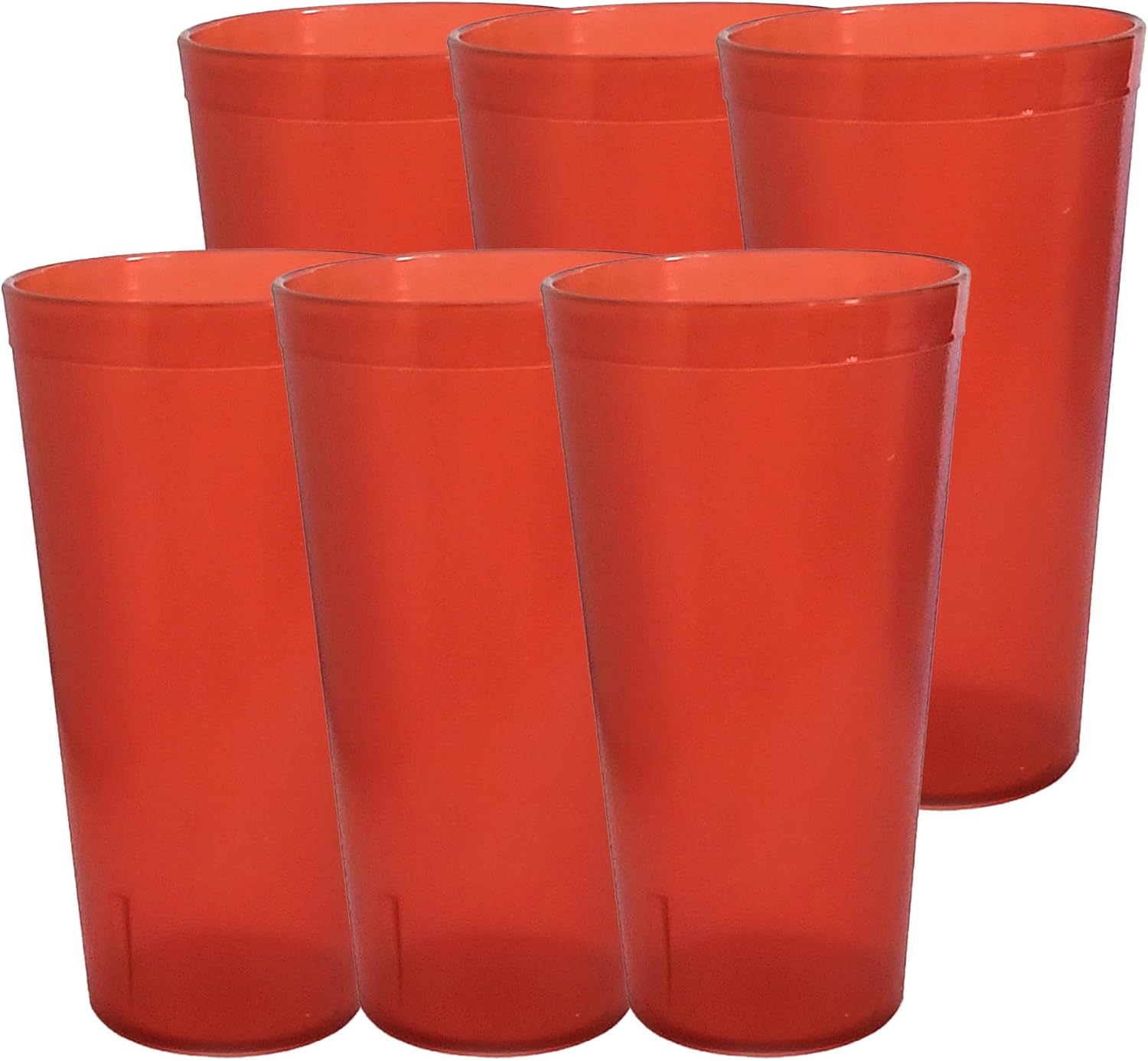 Amazon.com | Party Outlaw Orange Plastic Cup Tumblers 6 Pc 20oz ...