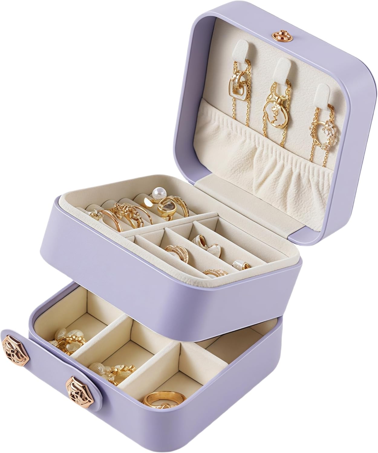 Amazon.com: Yiluana Travel Jewelry Box Portable Jewelry Case for ...