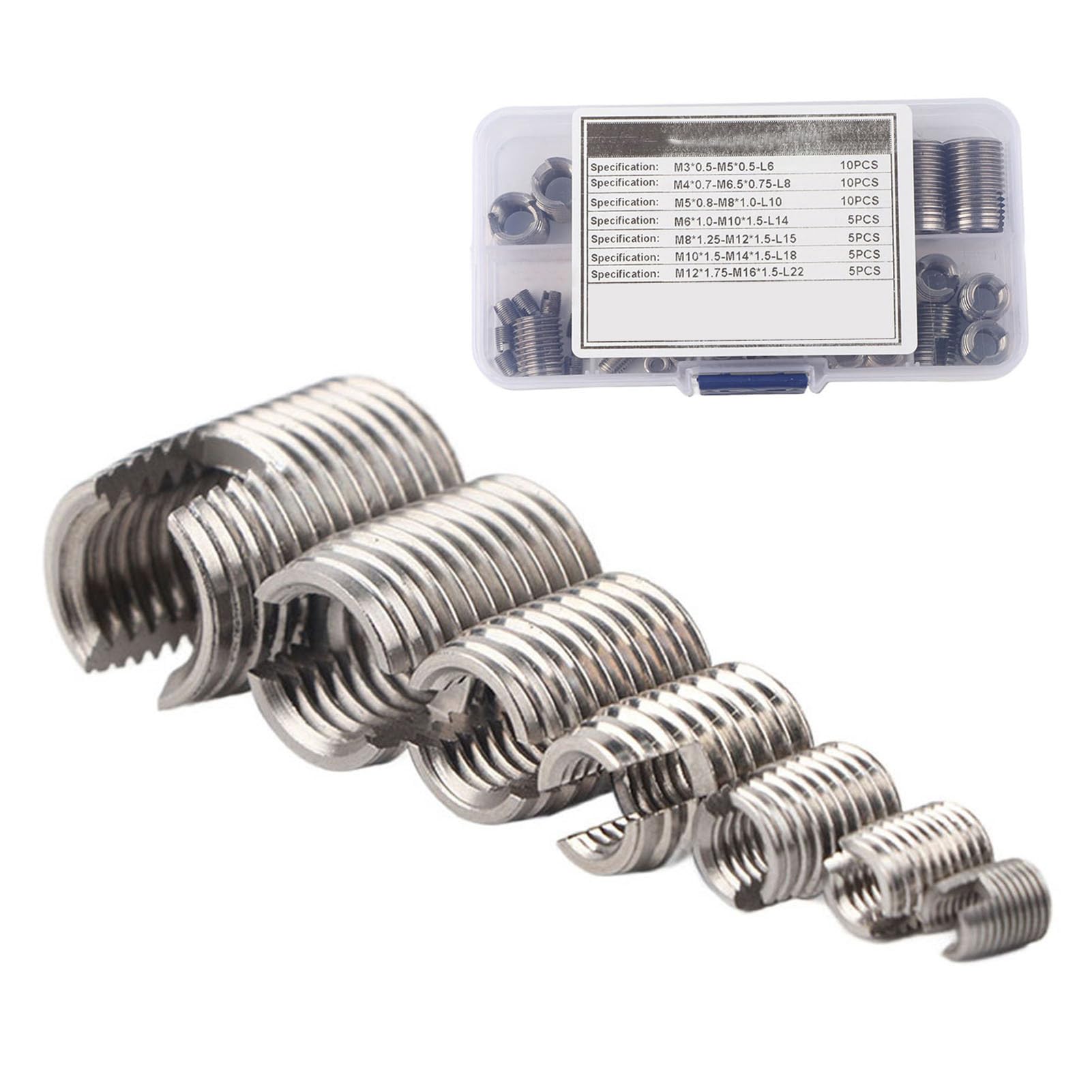 Thread Chaser Self Tapping Threaded Inserts 50-Piece Self-Tapping ...