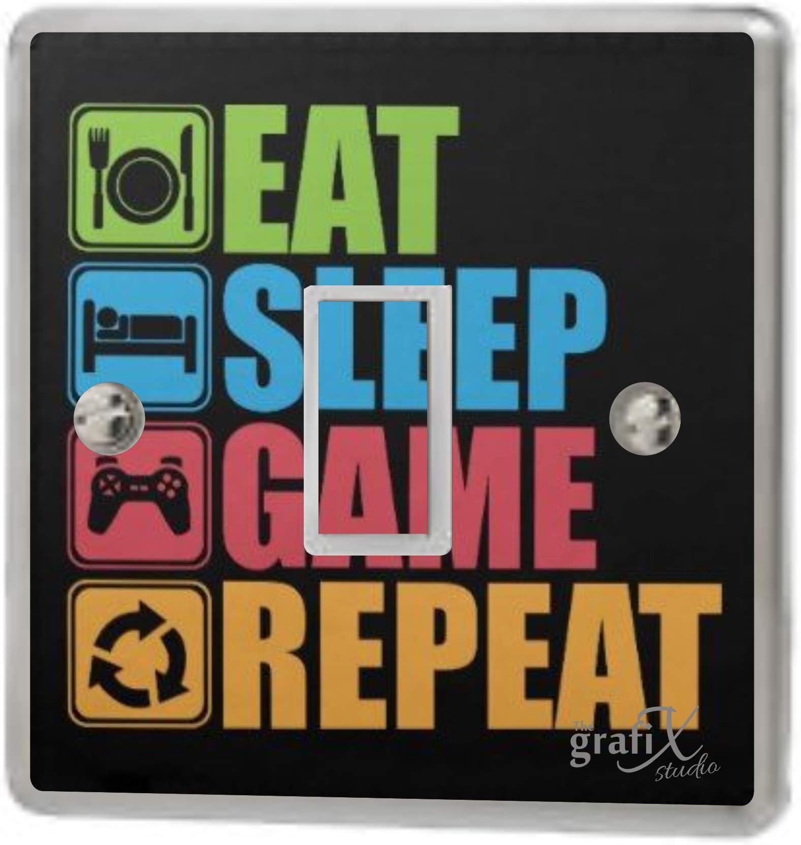 Gamer/Remote Buttons Light Switch Sticker Vinyl/Graphics/Decal/Skin ...
