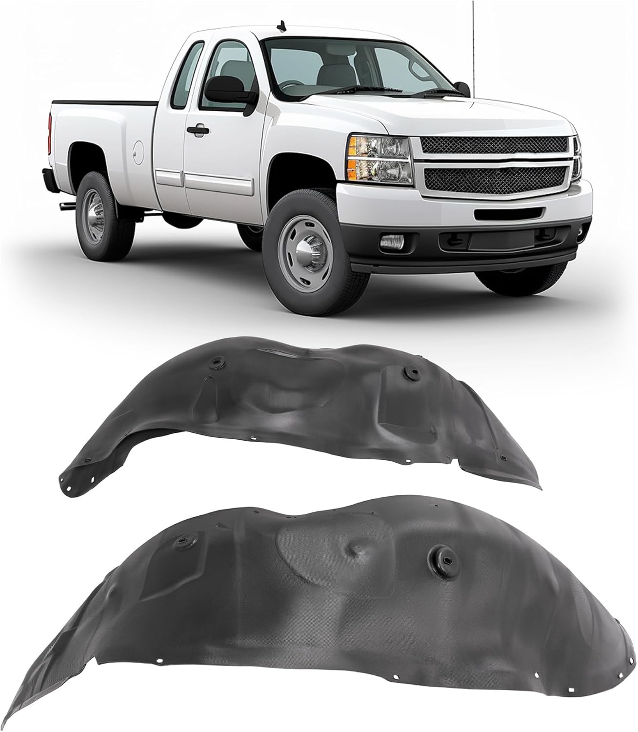 Amazon.com: JMTAAT Front Inner Fender Liner Compatible with 2007-2013 ...