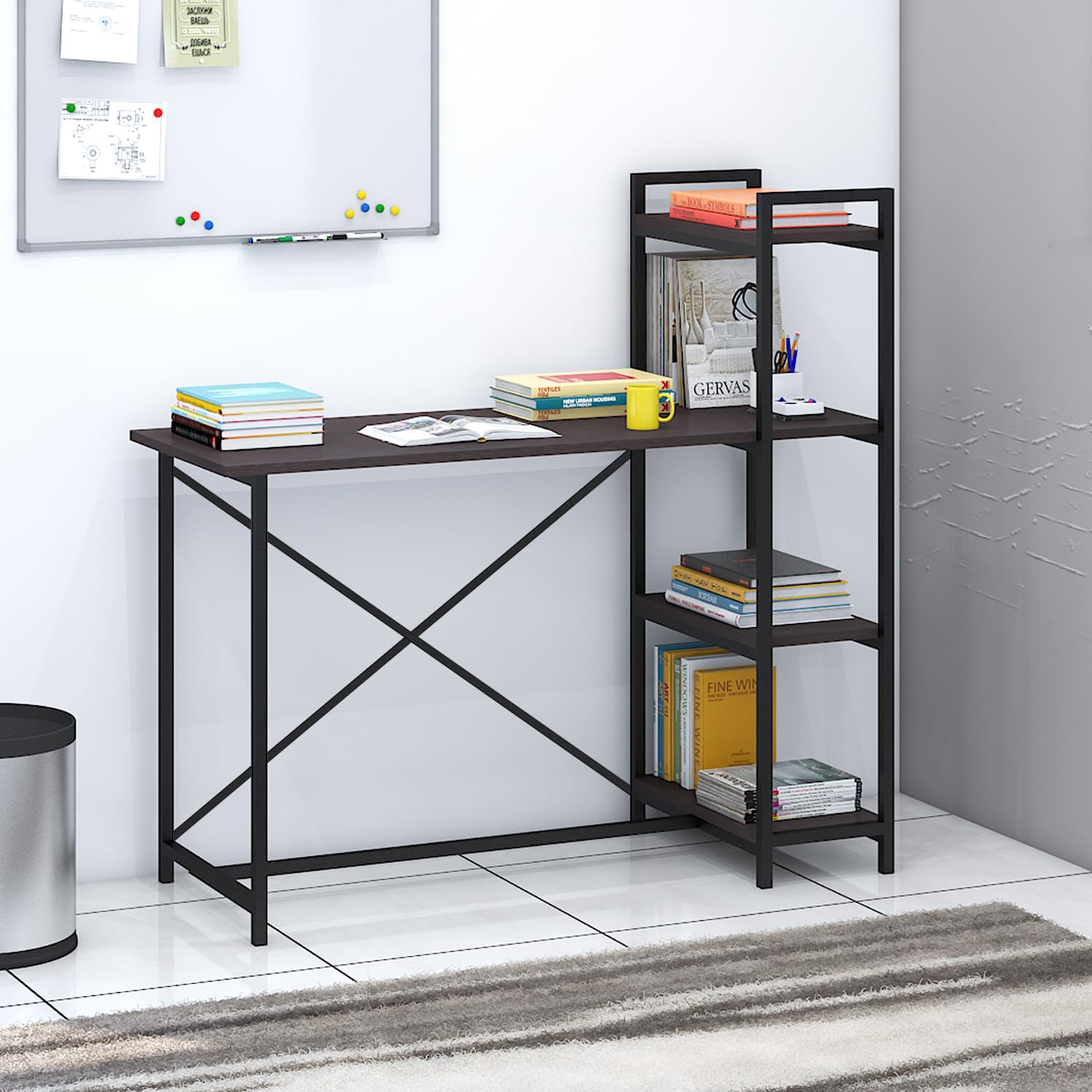 Buy Klaxon Wood & Metal Finish Study Table | 1 Year Warranty Study ...
