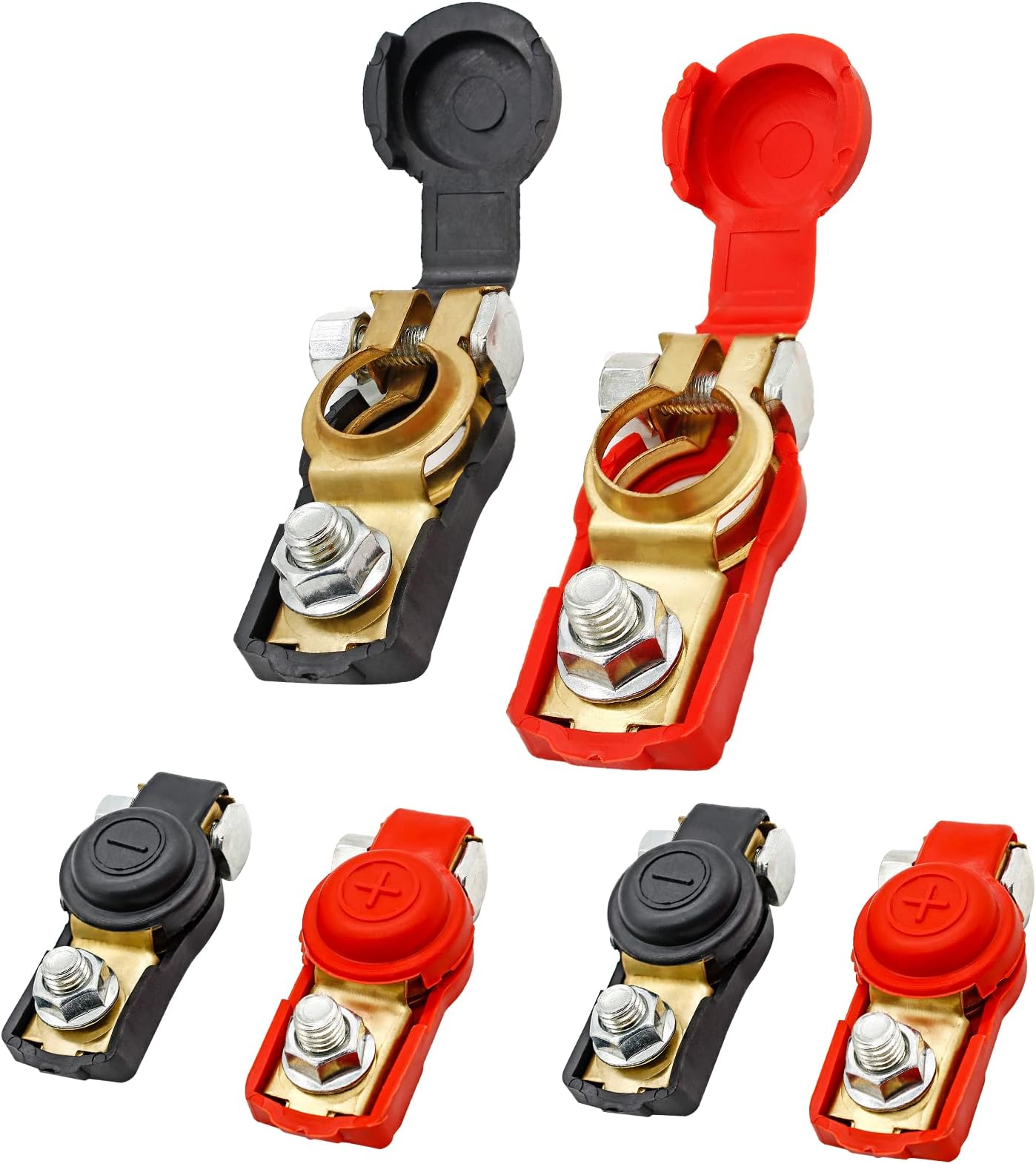 Amazon.com: Bonsicoky Battery Terminal Connector, Negative & Positive ...