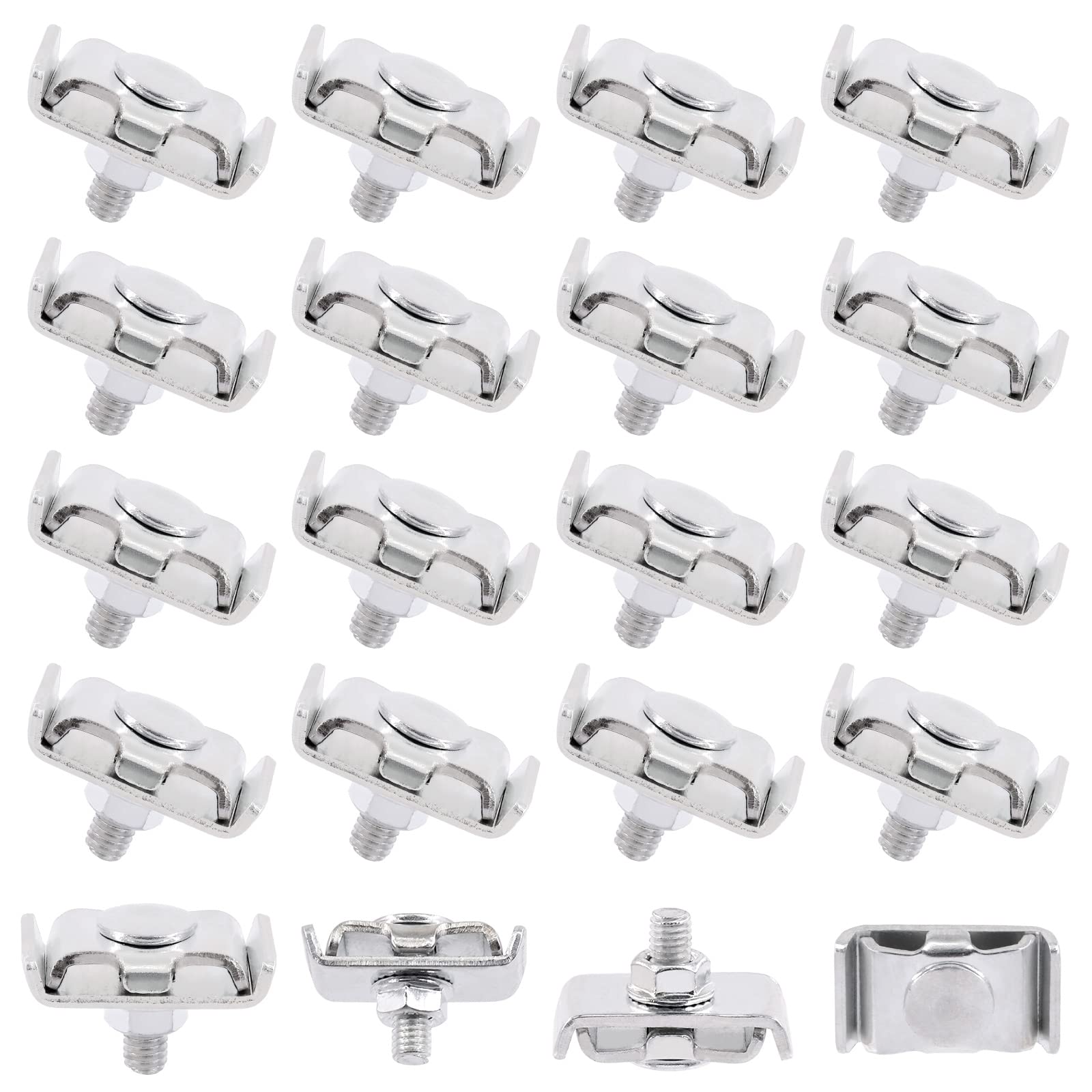 Amazon.com: Mardatt 30 Pcs Metal Gridwall Joining Clips Connectors with ...