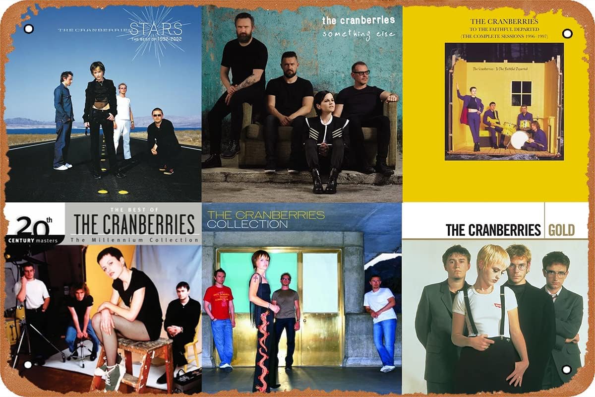 Amazon.com: The Cranberries Band Poster Vintage Metal Tin Sign Gift ...