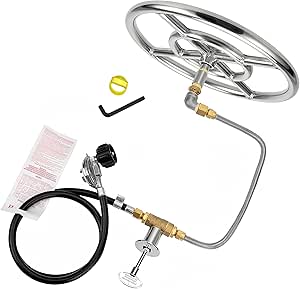 Amazon.com: Duheri 12-inch LP Propane Gas Fire Pit Burner Ring ...