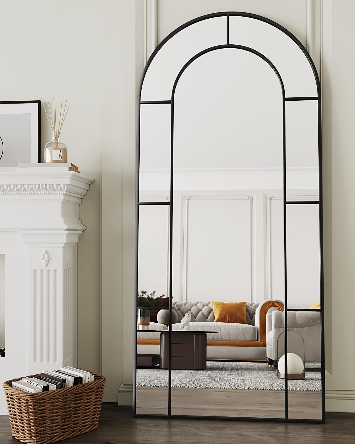 Amazon.com: Antok Full Length Mirror, Floor Mirror 71" x 32" Arched ...