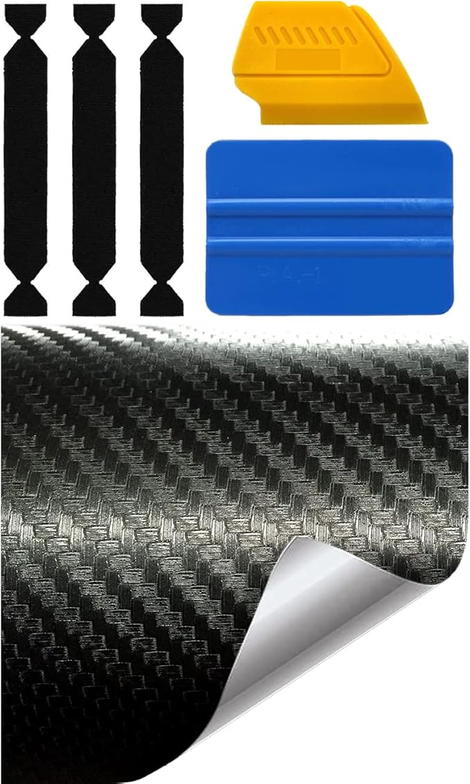 Amazon.com: VViViD XPO Black Carbon Fiber Car Wrap Vinyl Roll Bundle ...