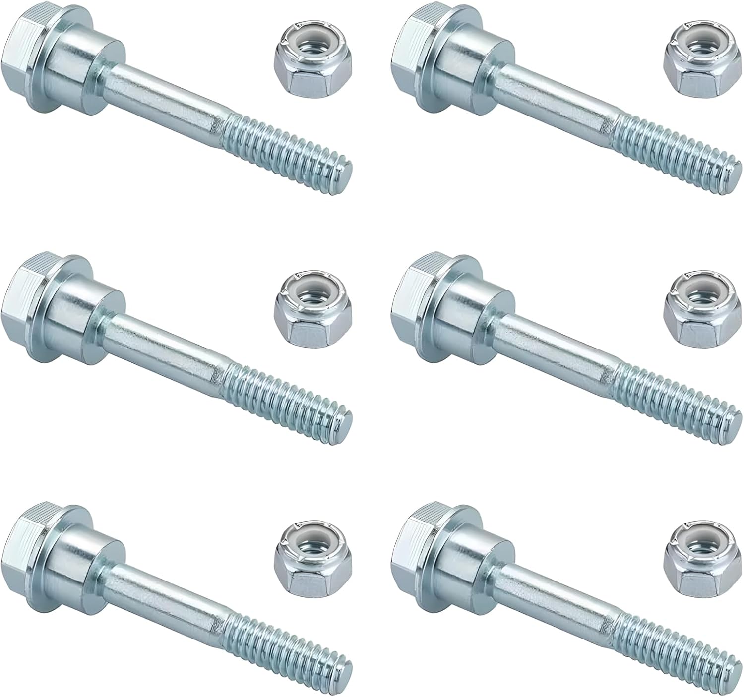 Amazon.com: 6 Pack Snow Blower Shear Bolts & Nuts Kit for Husqvarna ...