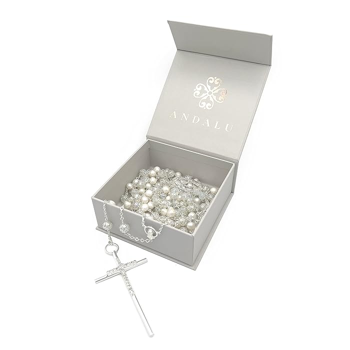 Buy Ándalu Wedding Lasso - Lazo Para Boda - Silver with Cultured Pearls ...