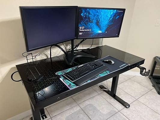 EUREKA ERGONOMIC RGB Gaming Desk PC Case Built in, India | Ubuy