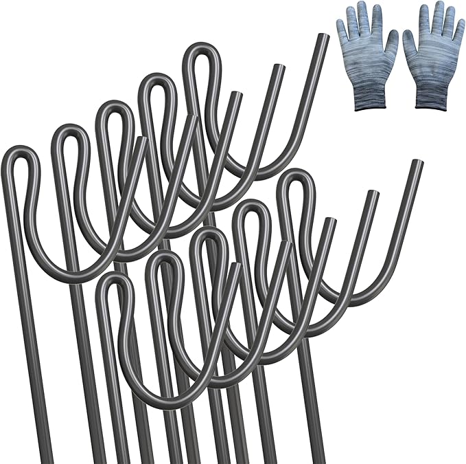 Fencing Pin 1.15m Long 8mm Thick Pins, Steel Fencing Road Rod, Garden ...